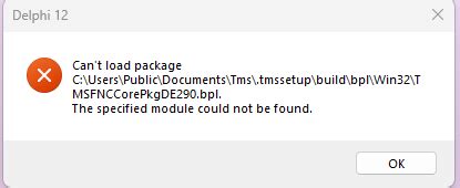 Not Able To Load Package TMS Smart Setup TMS Support Center