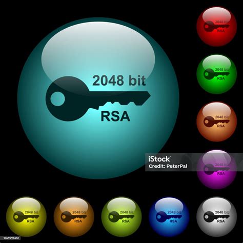 2048 비트 Rsa 암호화 아이콘 색상에서 조명 유리 버튼 0명에 대한 스톡 벡터 아트 및 기타 이미지 0명 가상현실 구 Istock