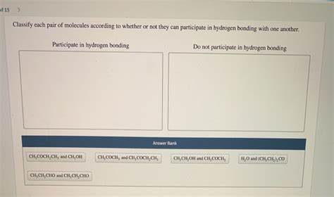 solved 15 classify each pair of molecules according to
