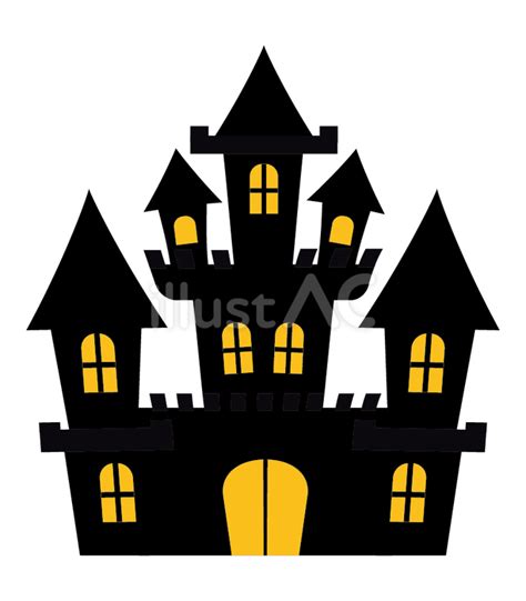ハロウィンの城6イラスト No 25732848｜無料イラスト・フリー素材なら「イラストac」