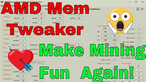 AMD Memory Tweaker Tool Making AMD Great Again MH Vega S W RX S Oh My YouTube