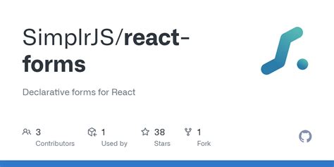 GitHub SimplrJS React Forms Declarative Forms For React