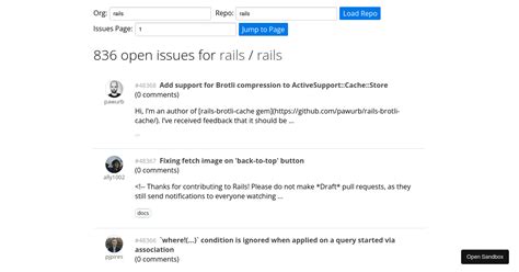 Rsk Github Issues Example Codesandbox