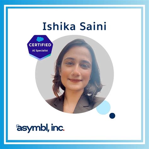 Asymbl On Linkedin Salesforce Aispecialist Certification Professionalgrowth