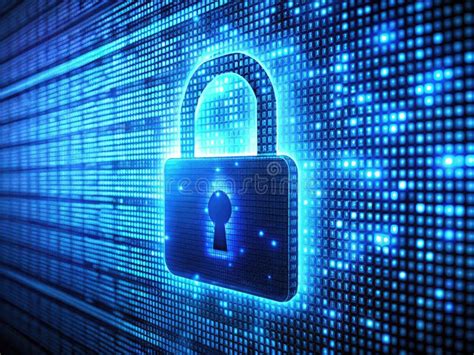 Futuristic Abstract Padlock Wallpaper Binary Code Design For Enhanced Digital Screen Safety And