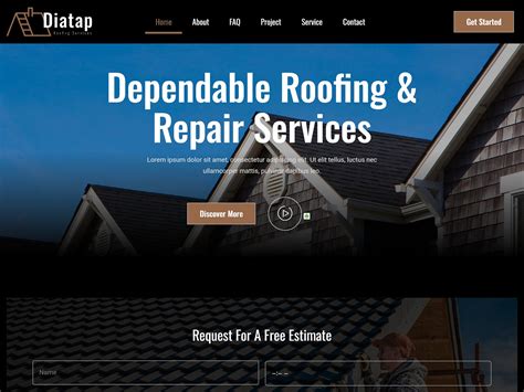 Roofing Website Design Using Wordpress And Elementor Pro By Mujahidul