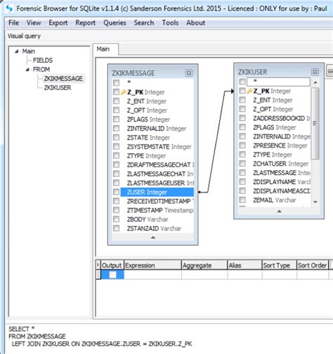 Using The Forensic Browser For Sqlite To Examine Any Sqlite Database