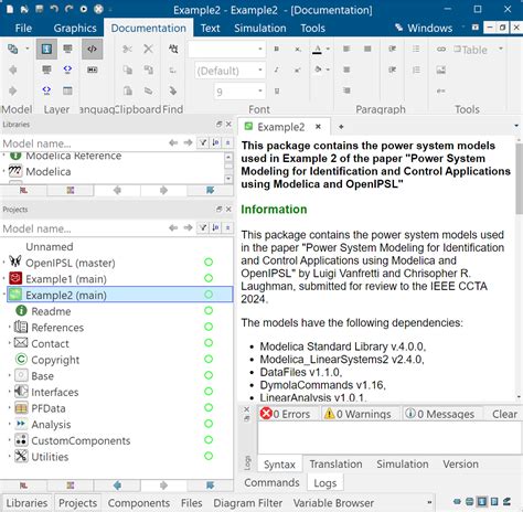 Quickstart Guide Dymola Documentation For Models In The Ccta