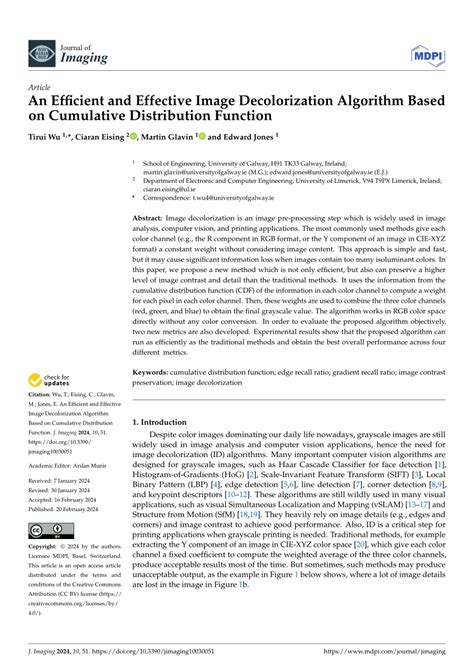Pdf An Efficient And Effective Image Decolorization Algorithm Based
