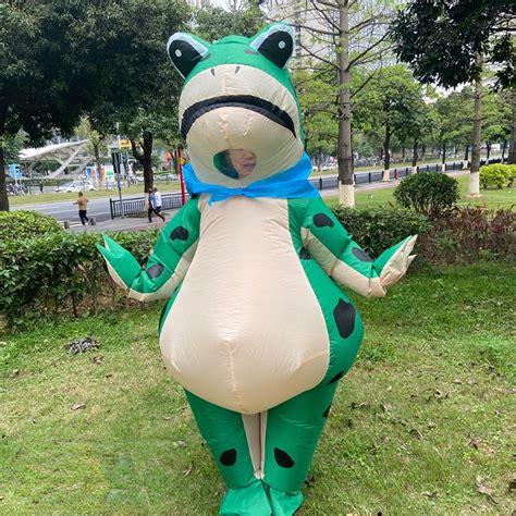 🐸cod🐸ชุดกบ ชุดกบเขียว ชุดพองกบ ชุดคอสเพลย์กบ ผู้ใหญ่ วันฮาโลวีน การแสดงคอสเพลย์ตลก Party Cosplay