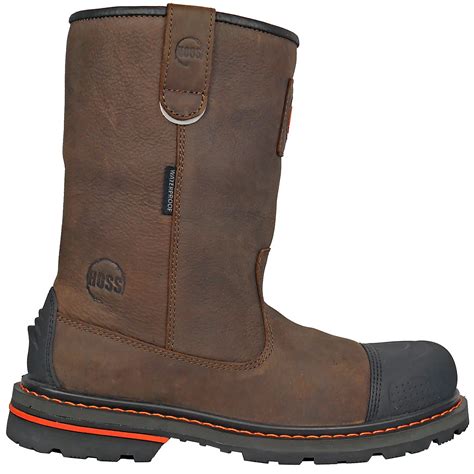 Hoss Boot Company Mens Cartwright Ii 10in Soft Toe Pull On Work Boots