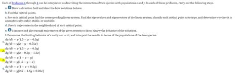Solved A Draw A Direction Field And Describe How Solutions Chegg