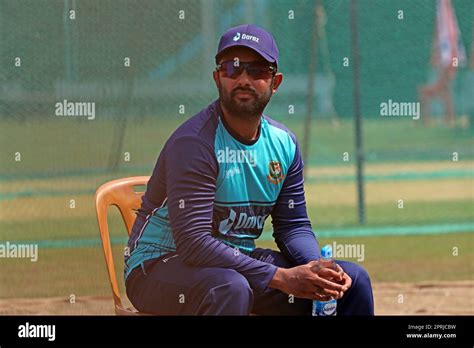 Mohammad Nafees Iqbal Khan Bangladesh National Cricket Team Manager During Practice Session At