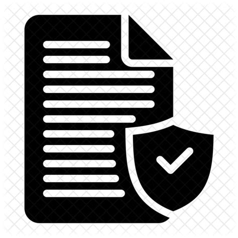 Secure File Icon Download In Colored Outline Style
