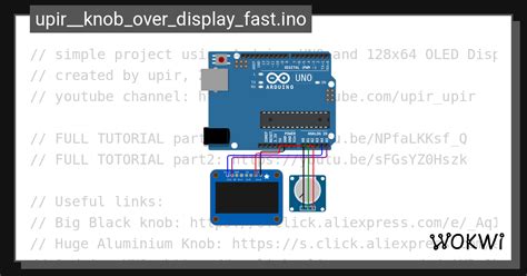 Upir Knob Over Display Fast Ino Wokwi ESP STM Arduino Simulator
