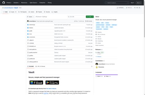 Vault Password Manager Cross Platform Open Source Password Management