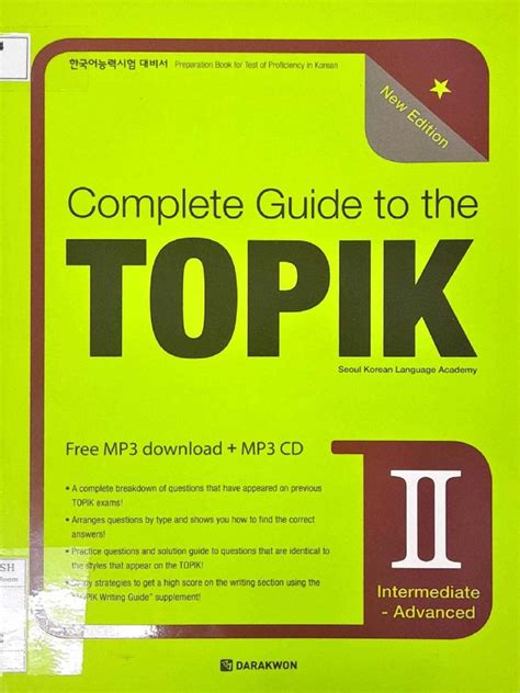 Complete Guide To The Topik Vol2 Intermediate Advanced New Edition Pdf
