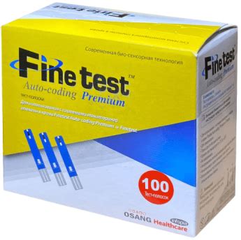 Тест-полоски 100 шт. Finetest™ Auto-coding Premium