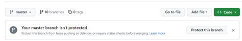 Git Hub Protected Branch