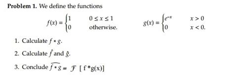 solved problem 1 we define the functions 0 sx 1 otherwise