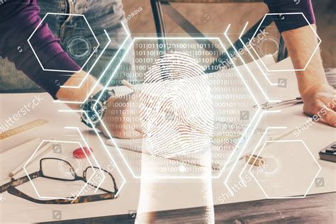 Fingerprint Scan Provides Safe Access With Biometrics Identification Concept Of The Future Of