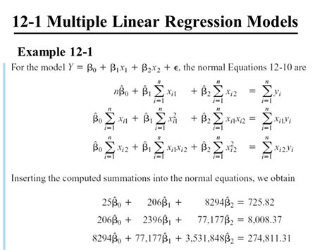 12 1 Multiple Linear Regression Models Introduction Many Applications Of Regression Analysis