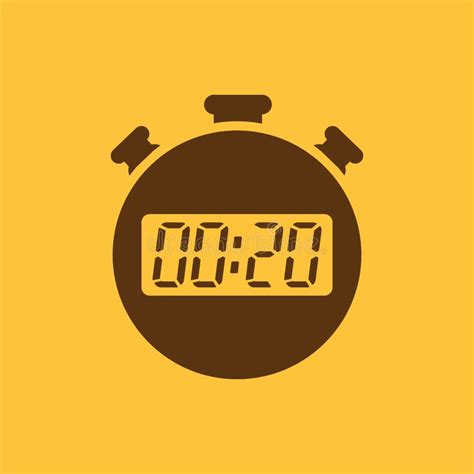 The 20 Seconds Minutes Stopwatch Icon Clock And Watch Timer