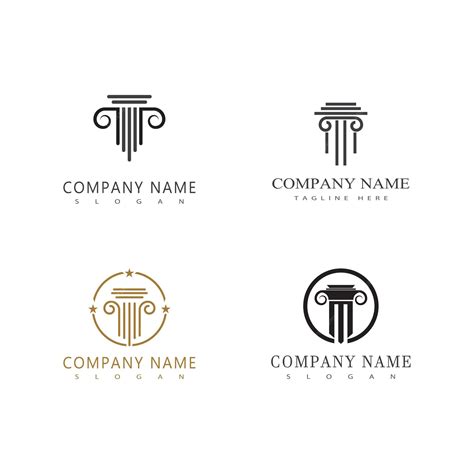 Premium Vector Column Logo Vector Template Symbol Element Design