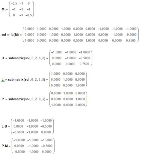 LU Decomposition Eng Tips