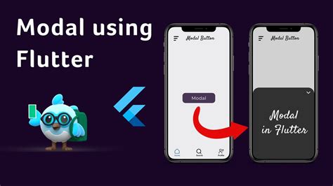how to code a modal using flutter youtube