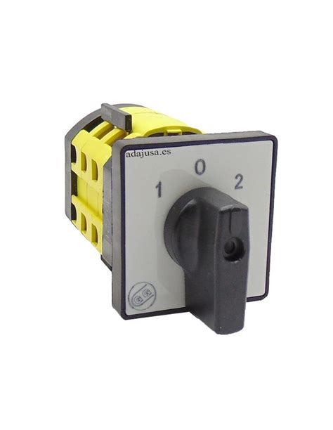 Three Phase Inverter Switch 20a Black Lever 48x48 Giovenzana Adajusa