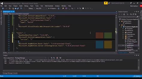 asp net core mvc 6 ecommerce project 2 adding entity framework core