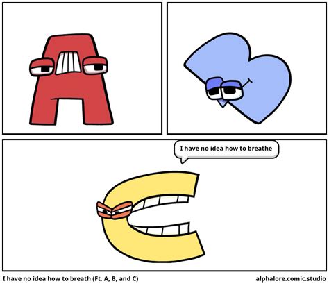 I Have No Idea How To Breath Ft A B And C Comic Studio