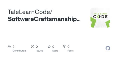 Github Talelearncode Softwarecraftsmanshipfornewdevelopers