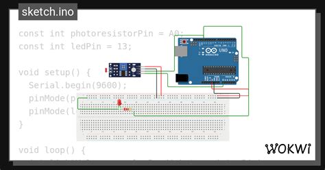 Fotoresistor Wokwi Esp32 Stm32 Arduino Simulator