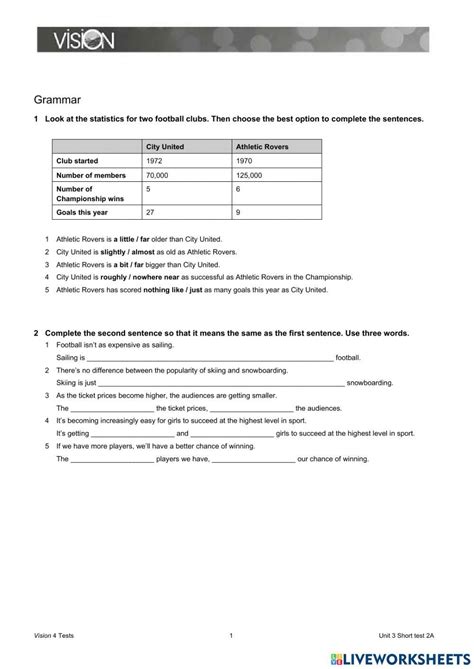 Advanced Compar… Free Interactive Worksheets 6422043