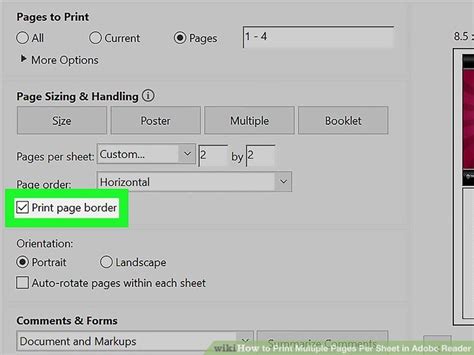 How To Print Multiple Pages Per Sheet In Adobe Reader 11 Steps