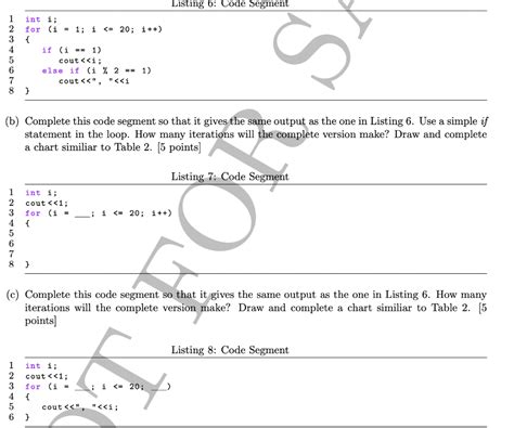 Solved B Complete This Code Segment So That It Gives The