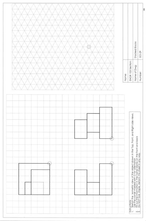 Solved Sketch The Isometric View Of The Object Drawn In The Chegg