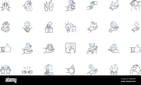 Social Interaction Line Icons Collection Communication Conversation Connection Engagement