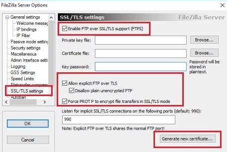 Filezilla Server Ftp Over Tls Is Not Enabled