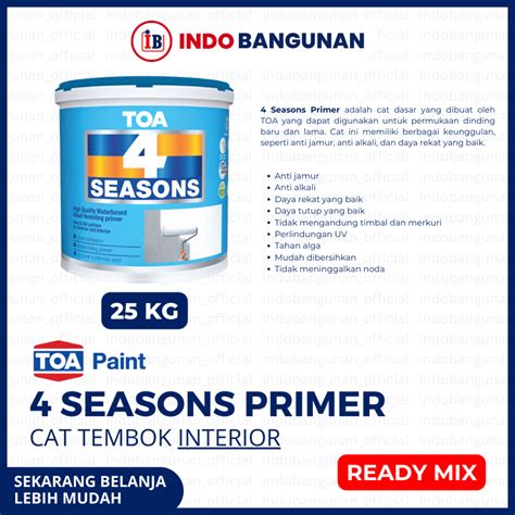 Jual CAT DASAR INTERIOR TOA SEASONS PRIMER KG Shopee Indonesia