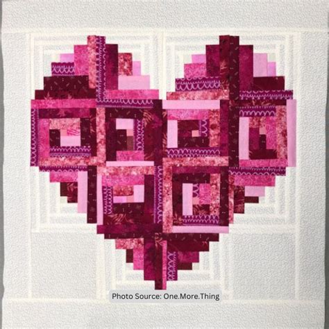 Top 3 Free Log Cabin Heart Quilt Patterns 9 Bonus Patterns For Sale I Love Quilting Forever