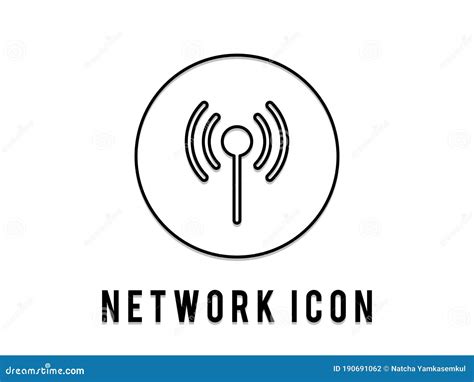 Signal Icons Vector Set Isolated On White Background Line Outline Style Radio Signals Waves And