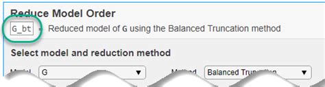 Model Reduction In The Live Editor Matlab And Simulink