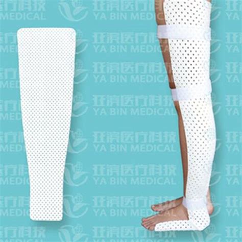 Orthopedics Long Leg Knee Immobilization Brace Guard Thermoplastic