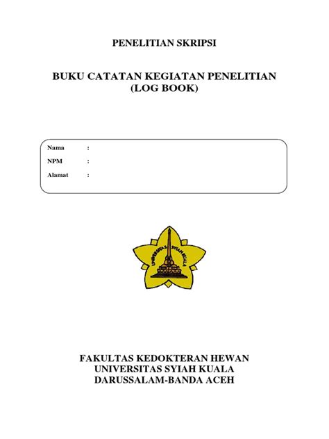Buku Log Book Mahasiswa Pdf
