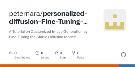 Github Peternara Personalized Diffusion Fine Tuning Stable Diffusion