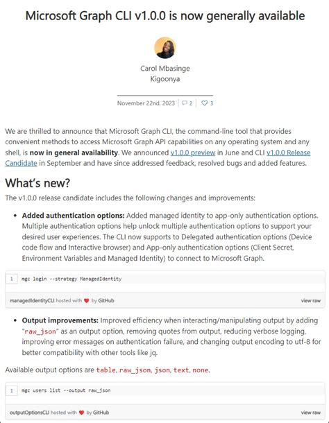 Microsoft Graph CLI V1 0 0 Is Now GA Icewolf Blog