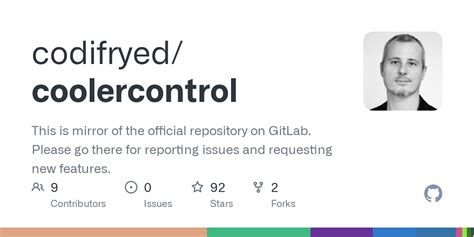 GitHub Codifryed Coolercontrol This Is Mirror Of The Official Repository On GitLab Please Go